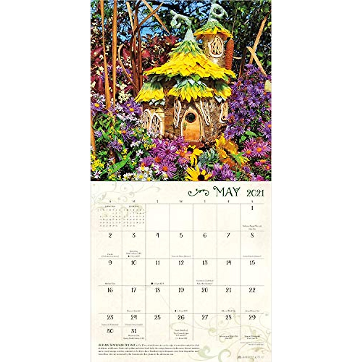 Fairy Houses 2021 Wall Calendar