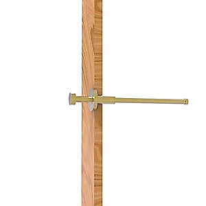 Allied Brass (MD-23-SBR) Modern Pullout Garment Rod, 10-Inch, Satin Brass