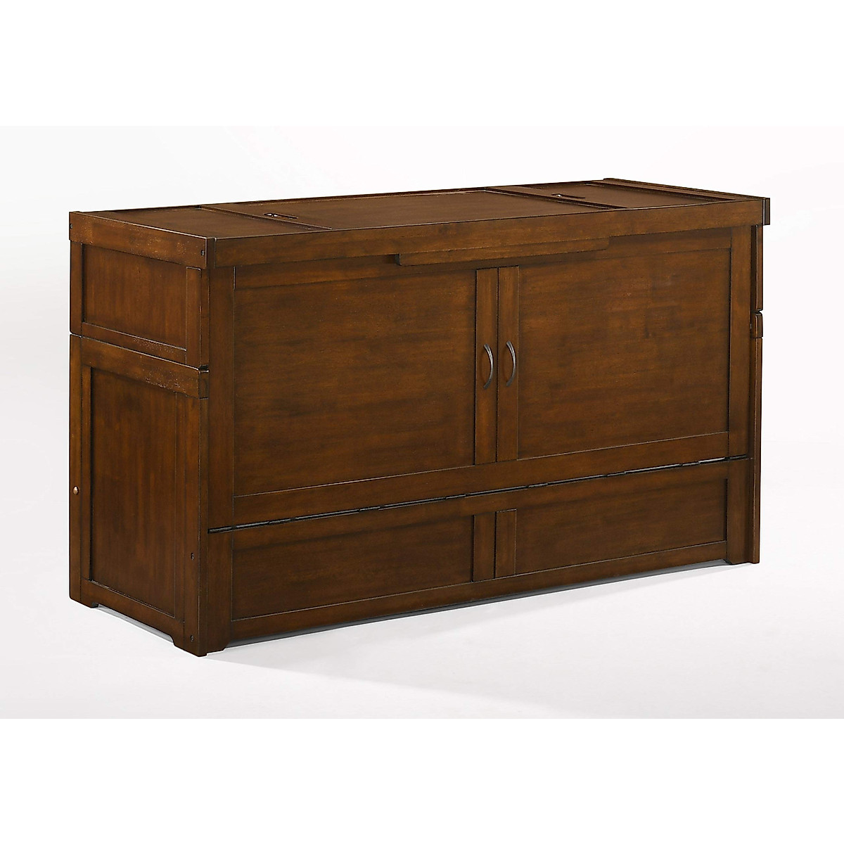 Night & Day Murphy Cube Cabinet Bed PRE-Assembled by SDS Cabinet Beds with 6" Memory Foam Mattress