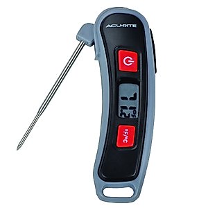 AcuRite, Multicolor Digital Instant Read Thermometer with Folding Probe, 5" L, 3.3"