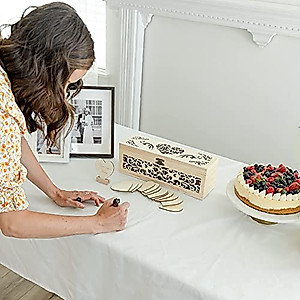 Kingdom Decor Wedding Guest Book Alternative. Guestbook Heart Drop and 100 Large Wood Hearts! Bridal, Baby Shower Guest Book Box, Graduation, Wedding Guestbook, Frame Alternatives, Wedding Card Box