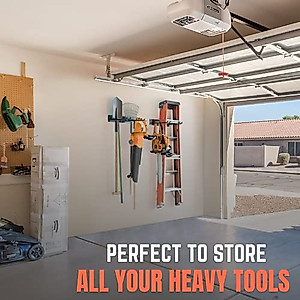 The Ultimate Garden Tool Organizer Racks For Wall Mount - Easy To Install Set of 2 Yard Tool Holders For Safe & Simple Garage/Shed Organization - Durable Utility Hangers For Shovels, Rakes & More
