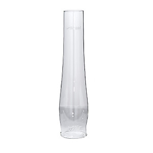 B&P Lamp 2 5/8 Inch by 12 3/4 Inch Clear Glass Lamp Chimney Designed to Fit an Aladdin Lox-on Style Burner or Gallery