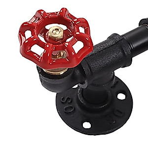 FOUF Floating Shelves Wall Mounted, Rustic Metal Pipe Floating Shelves Pipe Wall Shelf and Industrial Pipe Shelving, Wall Shelves for Bedroom, Bathroom, Kitchen, Laundry Room Storage Decoration