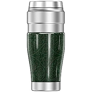 THERMOS Harry Potter Slytherin House Crest STAINLESS KING Stainless Steel Travel Tumbler, Vacuum insulated & Double Wall, 16oz