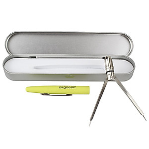 Airgoesin Electrocardiograph Pen Style ECG EKG Caliper Ruler Measures Precision Deluxe 1pc Green with Case