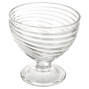 EG Homewares Glass Dessert Bowls Dishes - For Ice Cream, Sundae, Punch, Appetiser, Fruit, Pudding & Cocktail