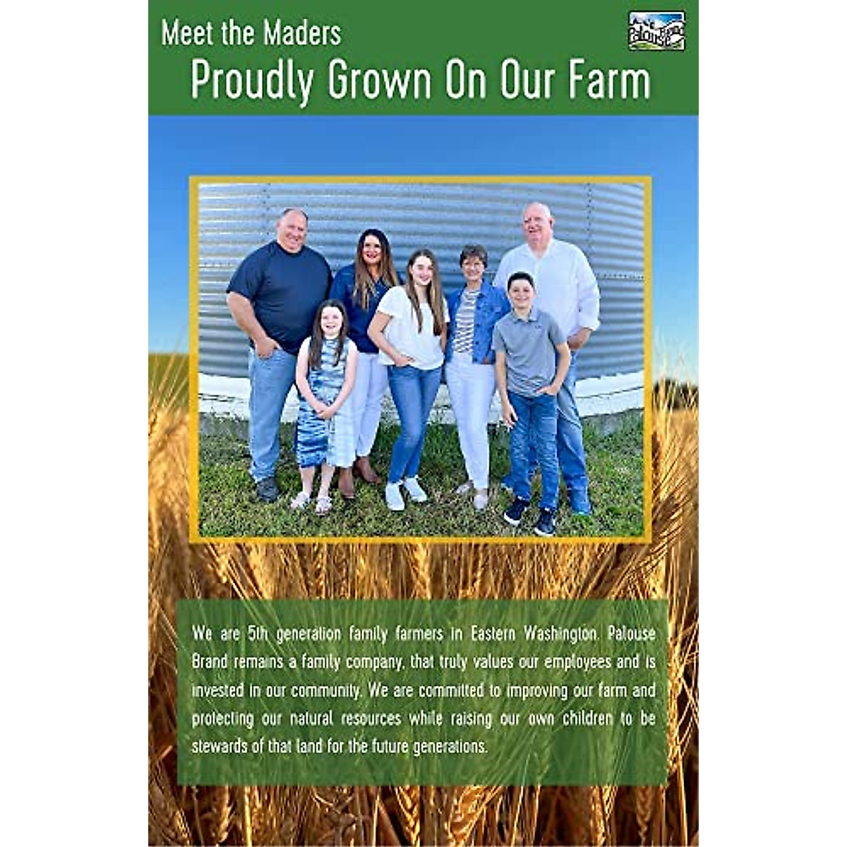 Soft White Wheat Berries | 5 LBS | Family Farmed in Washington State | 100% Desiccant Free | Non-GMO Project Verified | 100% Non-Irradiated | Kosher | Field Traced | Burlap Bag