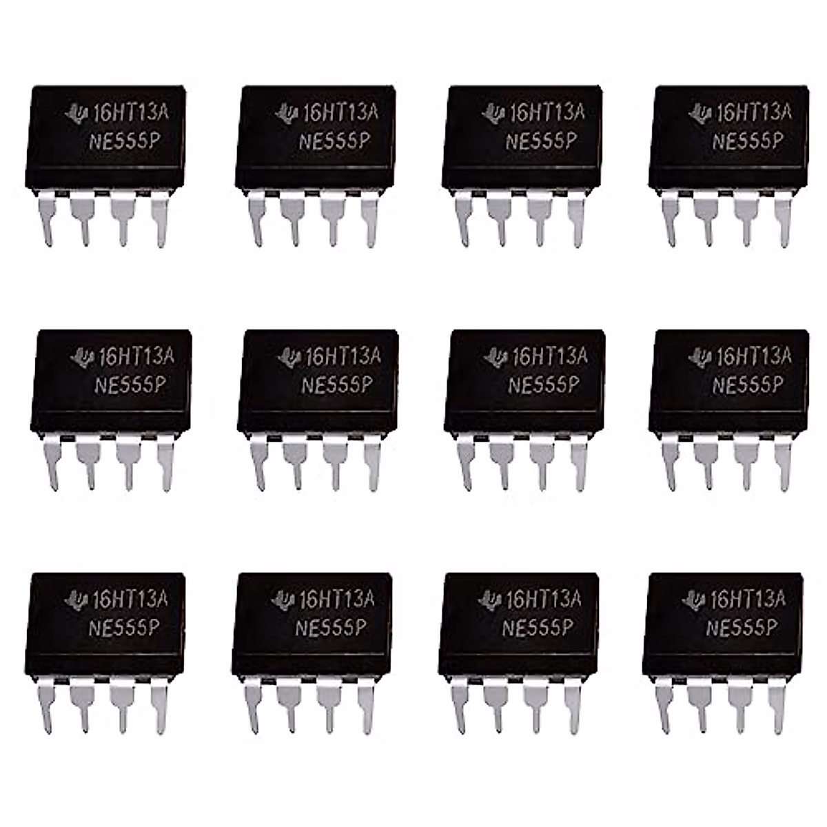 12PCS NE555 NE555P NE555N Precision Timer IC DIP-8 for Electric DIY