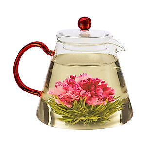 Blooming Tea Flowers - Pomegranate & Pineapple Flowering Teas – Hand-Tied Flowering Tea Balls - Each Tea Blossom Can Be Used Multiple Times (2-Pack)