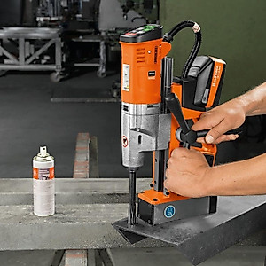 Fein AJMU 137 PMQW Universal Magnetic Cordless Core Drill with 3/4" Straight Shank - 18 V, Brushless Motor, 130-520 RPM, MT 2 Mount - 71700261090