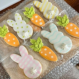 Easter Cookie Cutters, 3 Pieces Carrot Egg Bunny Rabbite Shapes Cookie Cutters Stain Steel Sets Holiday Themed Party Supplies