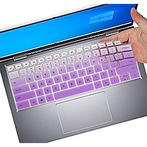 Keyboard Cover for 16" Dell Inspiron 16 5630 5620 5625 7620 7630, Dell Latitude 3320 3420 14", Dell Inspiron 14 5430 5410 5415 5418 5420 5425 7415 7420 7425 7430, Inspiron 13 5310 5320,Ombre Purple