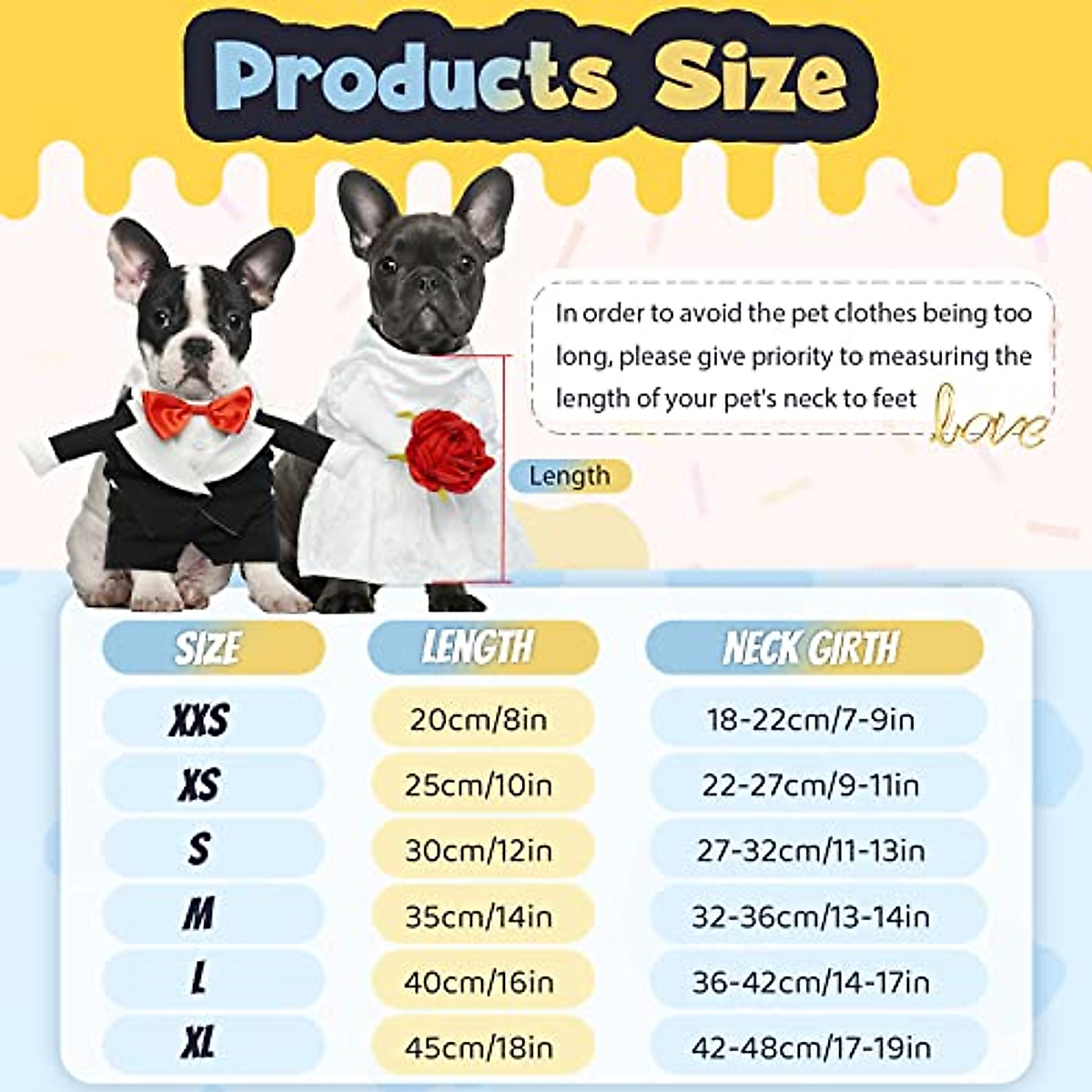 FUAMEY Dog Wedding Dress,Pet Costumes Evening Dresses Tutu Shirts,Puppy Girl Bride Skirt Holding Flowers Clothing,Fancy Luxury Rose Lace Dog Cat Bridesmaid Attire,Pet Sweet Formal Apparel Outfit White