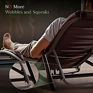 4 Position Adjustment Bracket for Patio Chaise Lounge / Recliner (Black)--Qty 2--