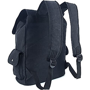 Soutrend AOT Anime Canvas Backpack Mens College School Bag Black Bookbag Drawstring Flap Back Pack Printed Daypack