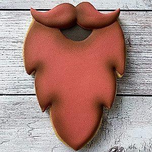 KENIAO Beard/Mustache Cookie Cutter Set Father's Day, 5 Pcs, Stainless Steel