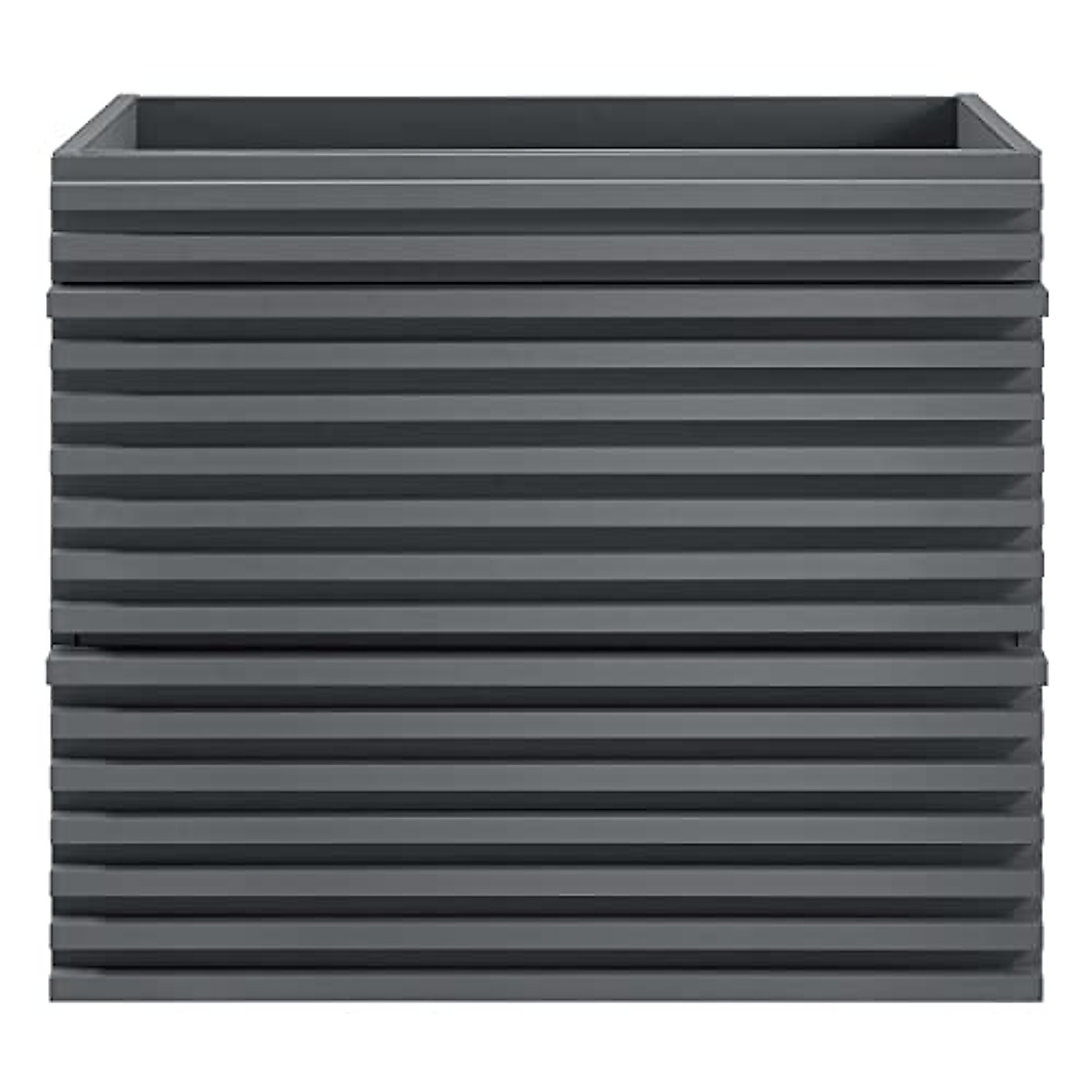 Modway Render 23.5" MDF Wood Wall-Mount Bathroom Vanity Cabinet in Gray