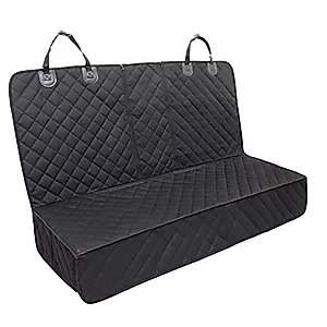 JSTHT Dog Seat Cover, 100% Waterproof Pet Seat Cover，Bench Car Seat Cover Protector Scratch Proof Nonslip Durable Soft Pet Back Seat Covers for Cars Trucks & SUVs