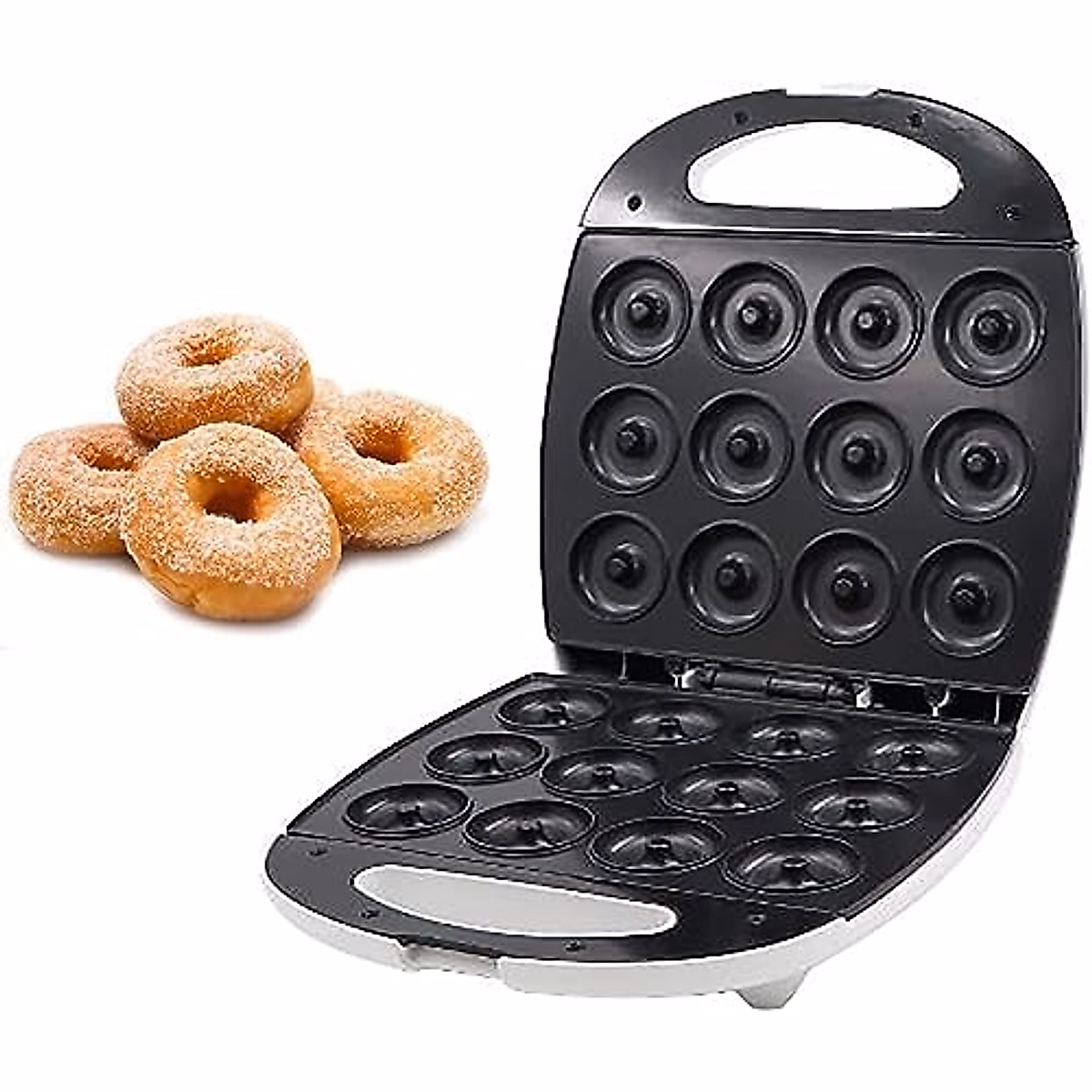 Mini Donut Maker Machine, 1400W Nonstick Electric Doughnut Baker Machine for Home Bakery Dessert Shop Mall Dessert Shop