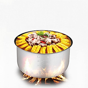 Rice Cooker Inner Pot Rice Cooker Liner Non- stick Rice Cooking Container Rice Maker Accessories for Rice Maker Cooker 2 L