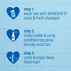 Johnson's Kids Clean & Fresh Children's Shampoo & Body Wash, Tear-Free, Paraben-, Sulfate- & Dye-Free, Hypoallergenic & Gentle on Toddlers' & Kids' Developing Hair, FreshBoost Scent, 13.6 fl. oz