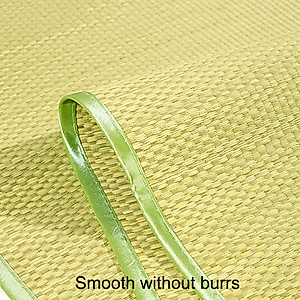 HM&DX Cool Summer Sleeping Mat Scratch Resistant Heat Dissipation Bamboo Mat Mattress Used for Dorm Room,Office,Bedroom,Bamboo Rattan Summer Sleeping Mat(70X190cm, A)