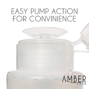 Amber Lash Magic Primer (6.0 fl.oz/180ml) Super Gentle Eyelash Extension Primer to Increases Adhesive Strength and Bonding Retention on Natural Lashes, Remove Makeup Residue, Oil, and dust from lashes