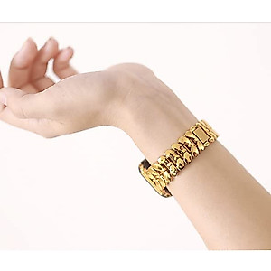 Kolgios 42/44/45/46mm Gold Women Stylish Smartwatch Band Compatible for Apple Watch Band Series 10/9/7/8/6/5/SE Charm Adjustable Bracelet For New Iwatch 10/9 Girl's Gift