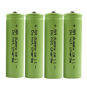 funkawa ShockLi Dummy Fake AA Battery, AA Battery Setup Shell Placeholder(4 - Pack)