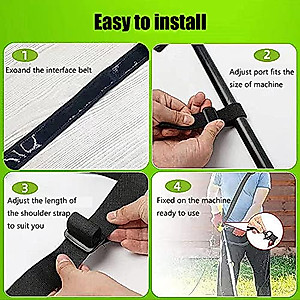 HPENP Shoulder Strap Trimmer Strap Blower Strap Weed Wacker Strap Universal for EGO String Trimmer, Weedeater Leaf Blower, Multi Head System Compatible with EGO String Trimmer and All Types