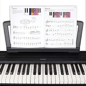 Piano Lessons Book 2: A Complete guide for Kids and Beginners; Color Coded Staff Notes; Designed and Printed in USA
