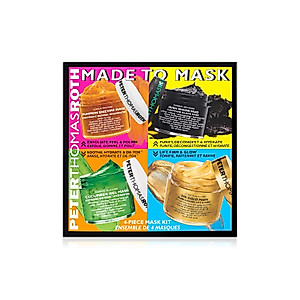 Peter Thomas Roth | Made To Mask 4-Piece Mask Kit | Facial Masks Beauty, Facial Mask Skin Care, 4 Count