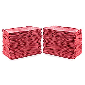 Simpli-Magic Shop Towels, 14"x12", Red (600 Pack - Full Case)