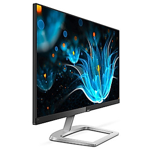 Philips 246E9QDSB 24" Frameless Monitor, Full HD 1920x1080 IPS, 75Hz, 29% sRGB & 108% NTSC, FreeSync, HDMI/DVI-D/VGA, VESA (Renewed)