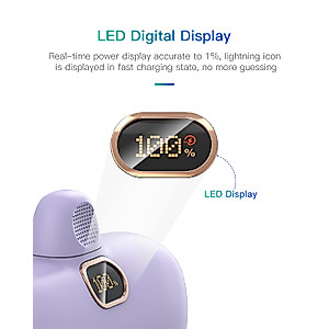 Kuulaa Plug-in USB C Portable Charger 5000mAh & 26800mAh USB C Power Bank Dual-Output Battery Pack