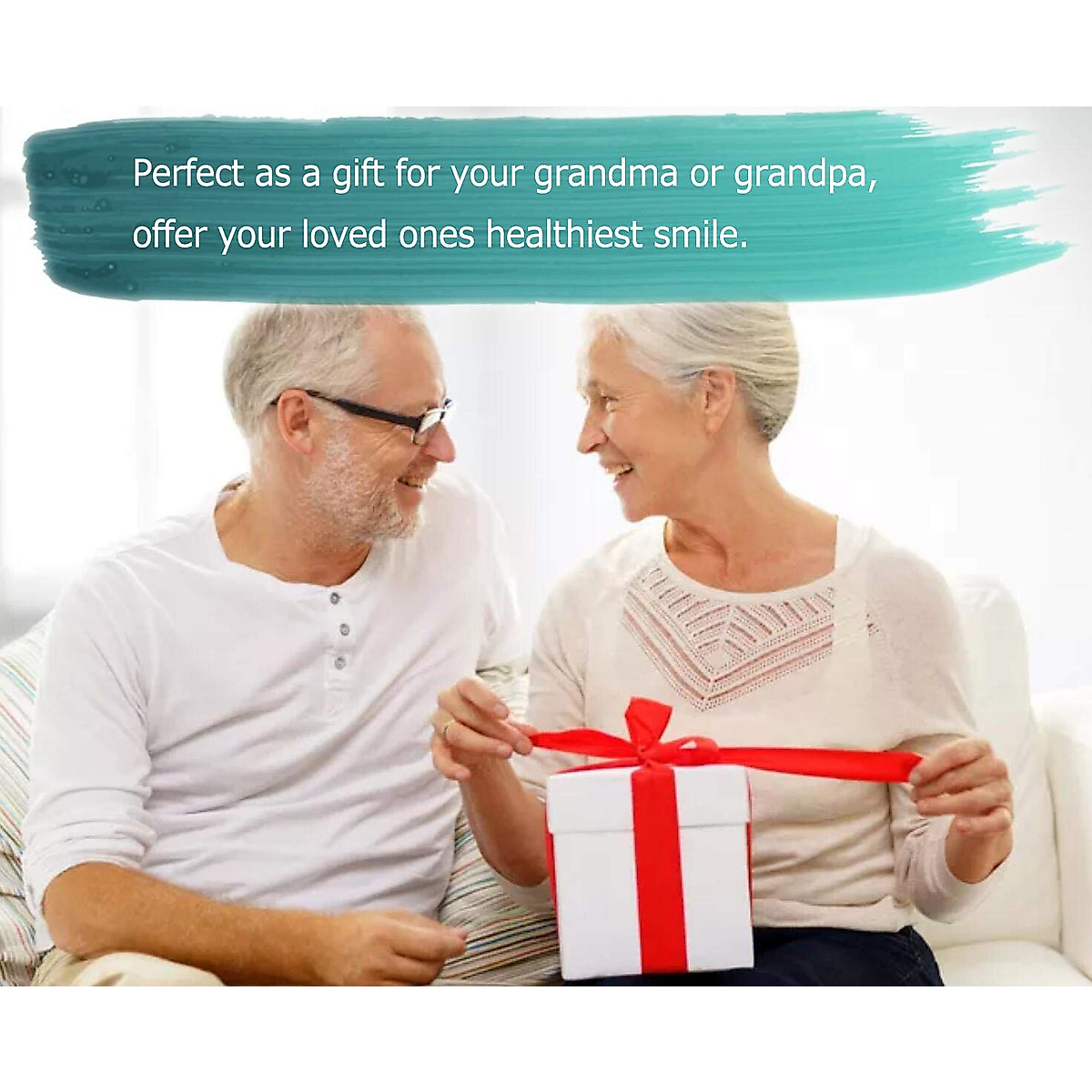 Alsunny Stiffness, Hard Denture Brush Toothbrush with Premium Carrying Case for Denture Care,Denture Double Sided Brush Cleaning False Teeth(2 Pack)