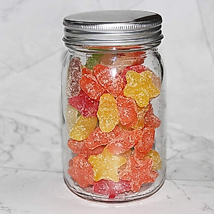 BPFY 12 Pack 16 oz Glass Mason Jars With Lids, Canning Jars for Meal Prep, Food Storage, Canning, Drinking, Oats, Salads, Yogurt, Jelly Jars, Candle Holder