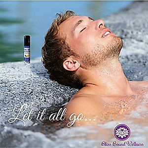 stress relief & sleep essential oils roll on - sleep aid, natural perfume, relaxation on the go -10 mL -therapeutic grade - Chill Out Relaxing blend by Bliss Bound Wellness