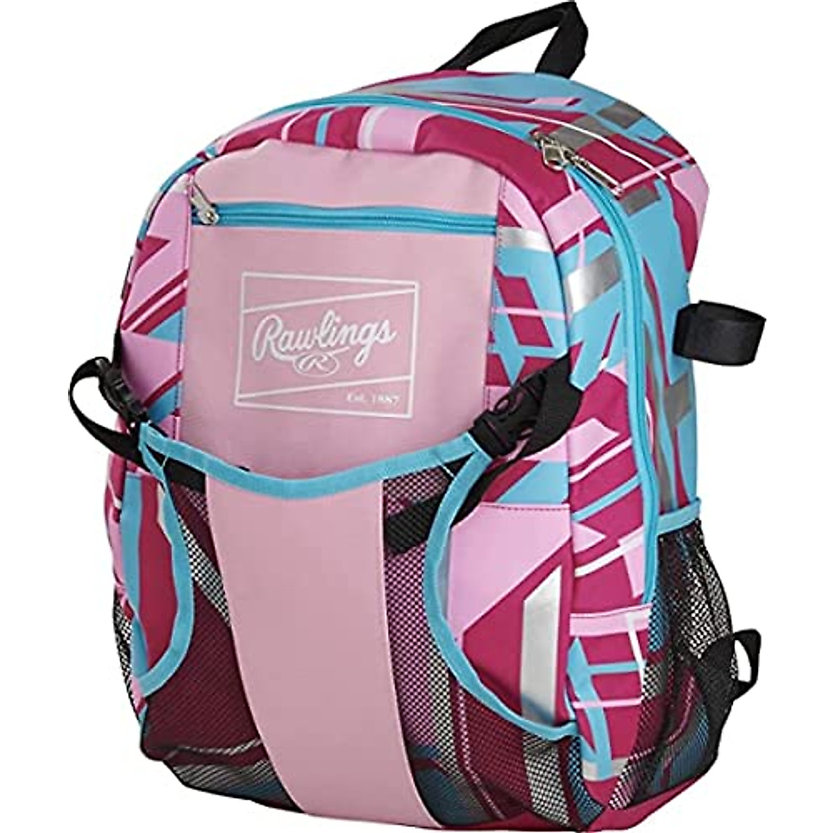 Rawlings | REMIX Backpack Equipment Bag | T-Ball & Youth Baseball / Softball | Pink