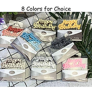 Rose Gold Happy Birthday Letter Candle for Cake,Alphabet Birthday Candle for 1 2 3 4 5 6 7 8 9 10 Years Old Party Cake,1st 2rd 3nd 4th 5th 6th 7th 8th 9th 10th Cake Topper (Gold)