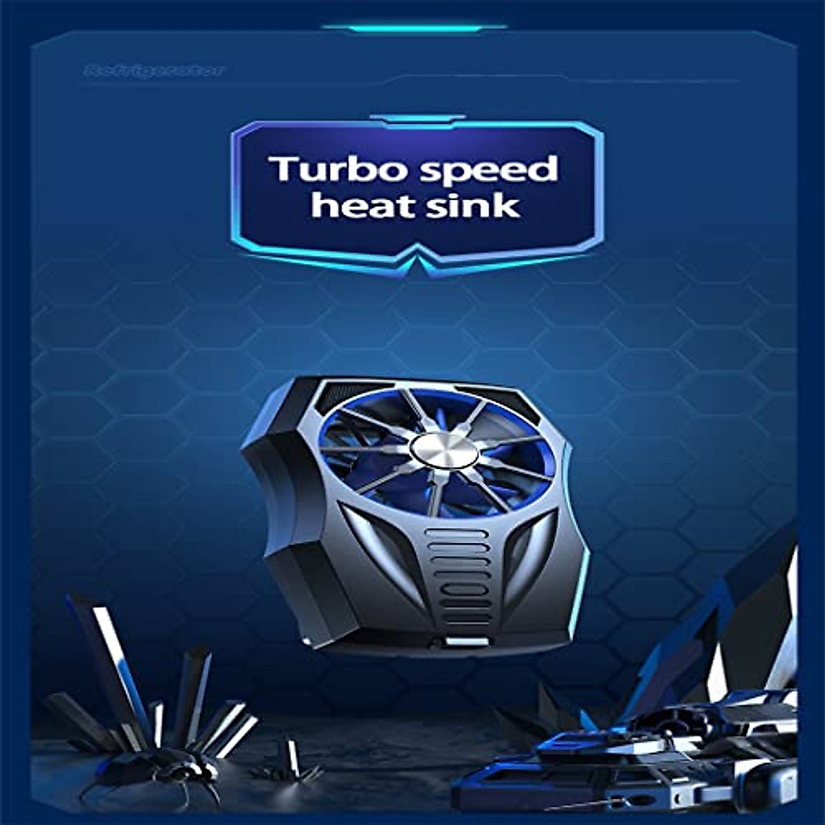 JYXDKD Universal Mobile Phone Radiator Mobile Game Cooling Artifact Portable Fan Holder Heat Sink