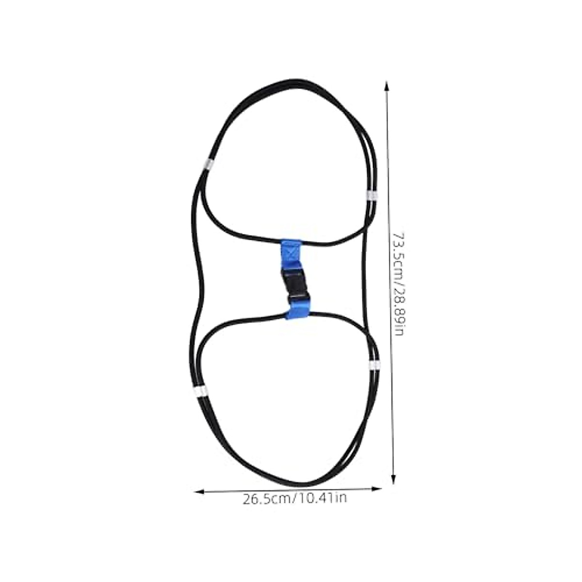 Mobestech Lock Cord for Trash Can Black Elastic Rope Garbage Bin Lock for Squirrels Garbage Can Straps for Animals Plastic Trash Can Bungee Cord