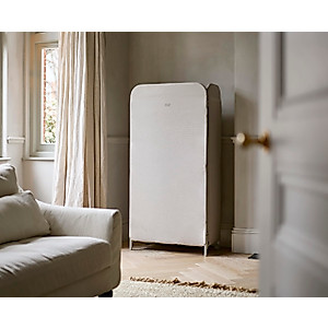 Joseph Joseph Eclipse 3-Tier Adjustable Laundry Drying Rack, Integrated Fabric Cover, Foldable with Wheels, Heavy Duty, Ecru