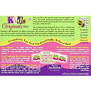 Originals by Africa's Best Kids Natural Conditioning Relaxer System With Scalpguard (Regular Kit) Fortified and Enriched with Our Special Herbal Blend, Protect and Strengthen Your Child’s Hair