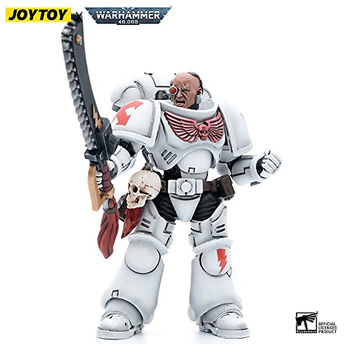 JOYTOY Warhammer 40k Mecha 1/18 Action Figures Joy Toy Model Toys-White Scars Assault lntercessor Brother Batjargal