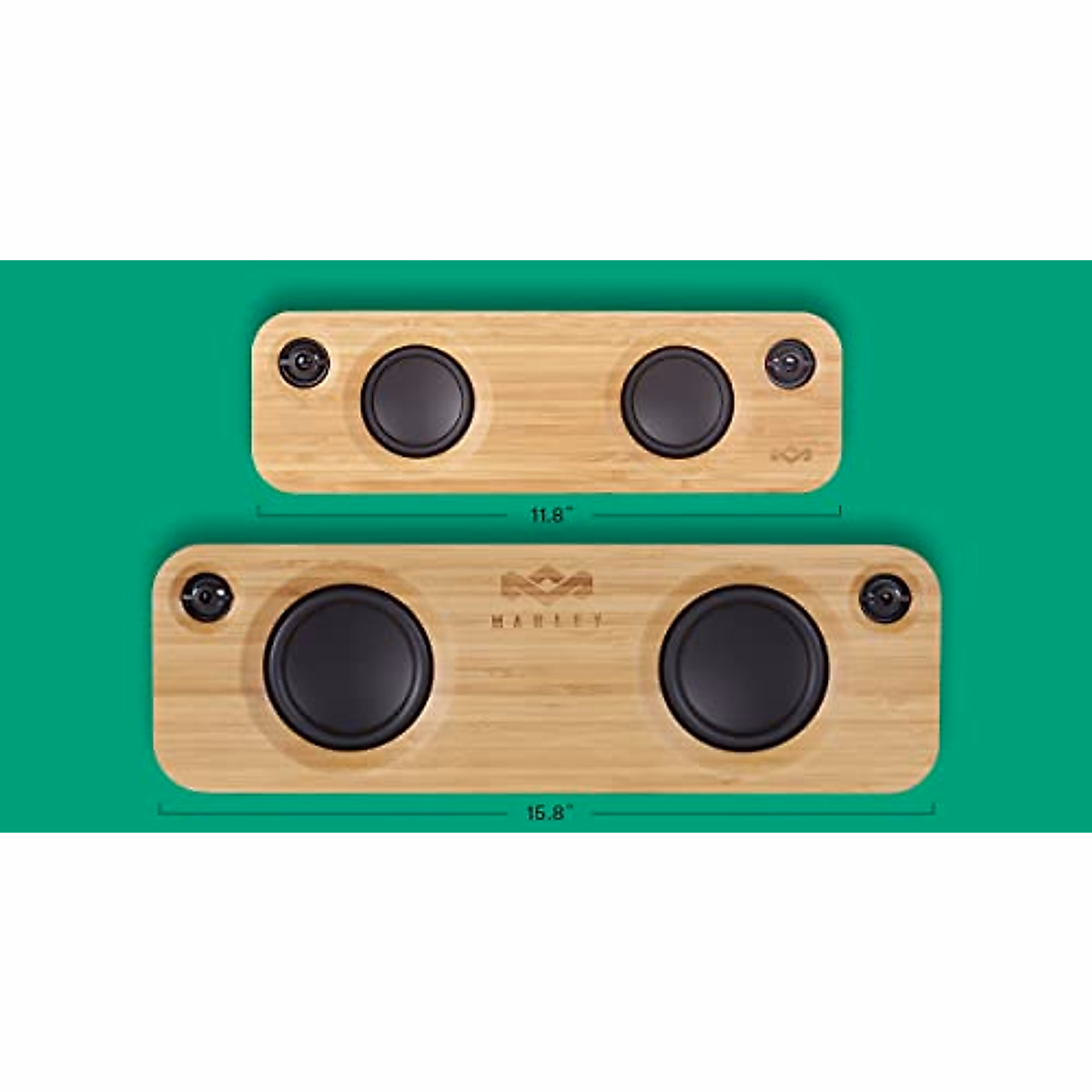 House of Marley Get Together: Portable Speaker with Wireless Bluetooth Connectivity, 8 Hours of Indoor/Outdoor Playtime, and Sustainable Materials, Signature Black