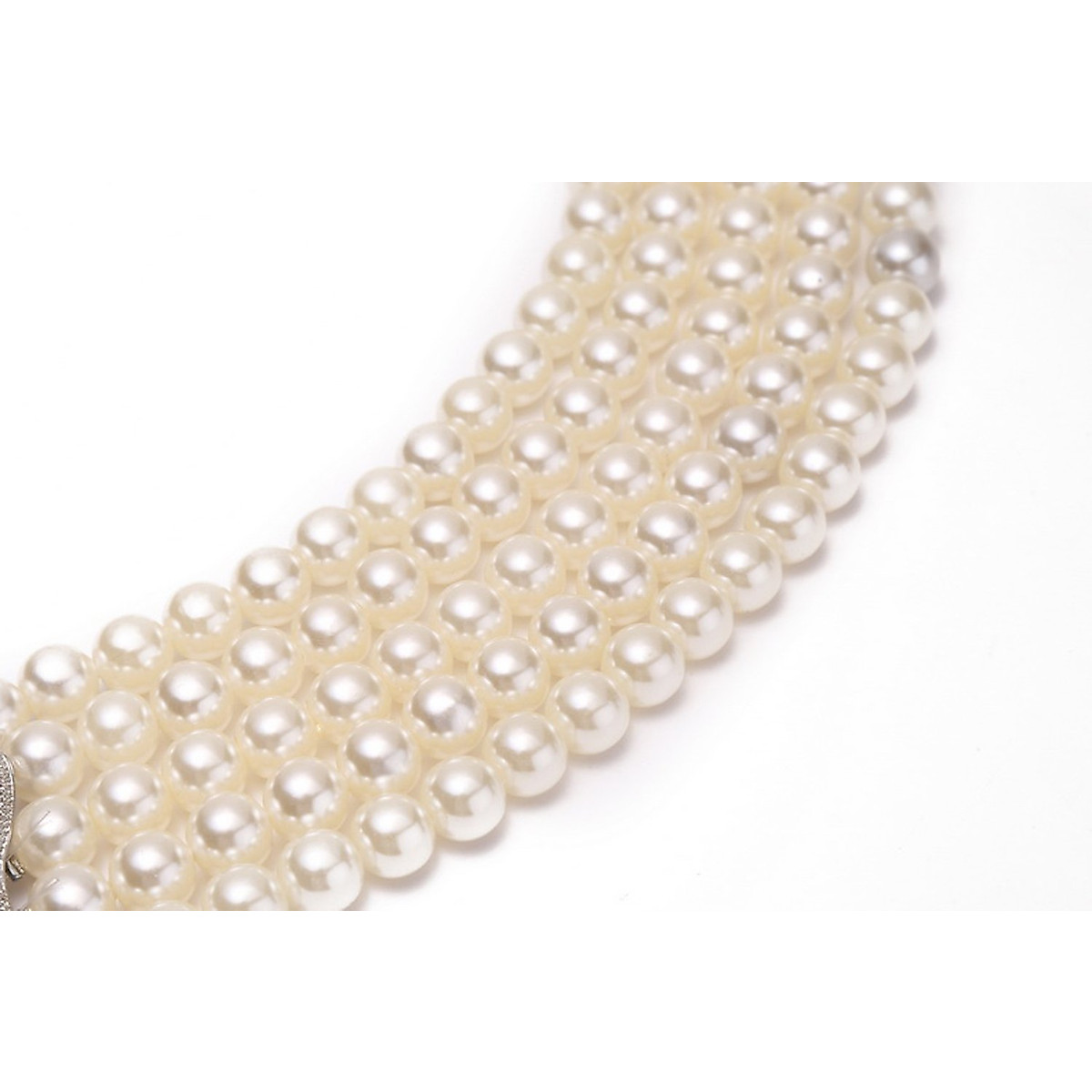 Utopiat Audrey Style Strand Flapper Costume Pearl Necklace Women Inspired By BAT