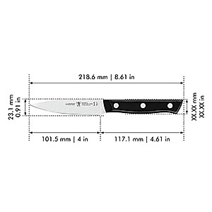 HENCKELS Dynamic Razor-Sharp 4-inch Paring Knife, German Engineered Informed by 100+ Years of Mastery