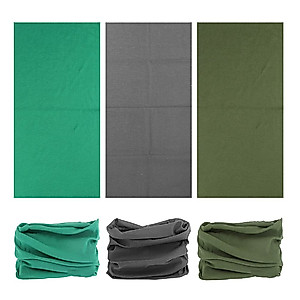 VANCROWN Headwear Head Wrap Sport Headband Sweatband 220 Patterns Magic Scarf 12PCS & 6PCS 12 in 1 (12PCS.Solid Color)